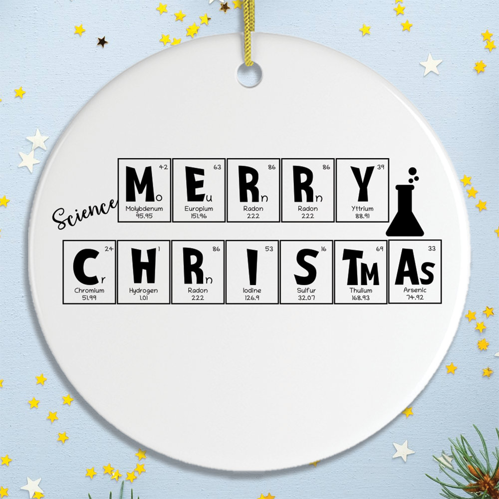 The Holiday Aisle® Periodic Table Scientist Christmas Holiday Shaped ...