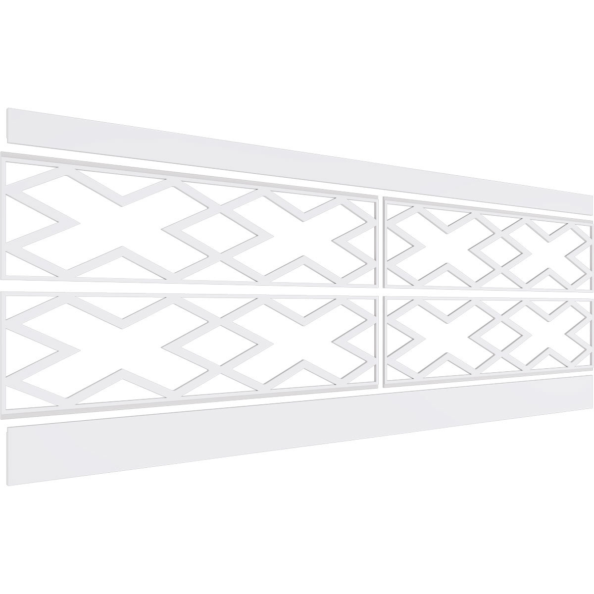 Ekena Millwork Fowler PVC Wainscot Paneling Kit | Wayfair