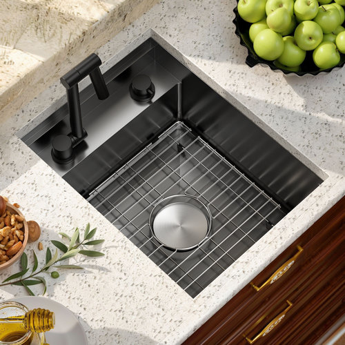 Polyfurniture 9 L Kitchen Sink RV Sink With A Foldable Tap Inside | Wayfair