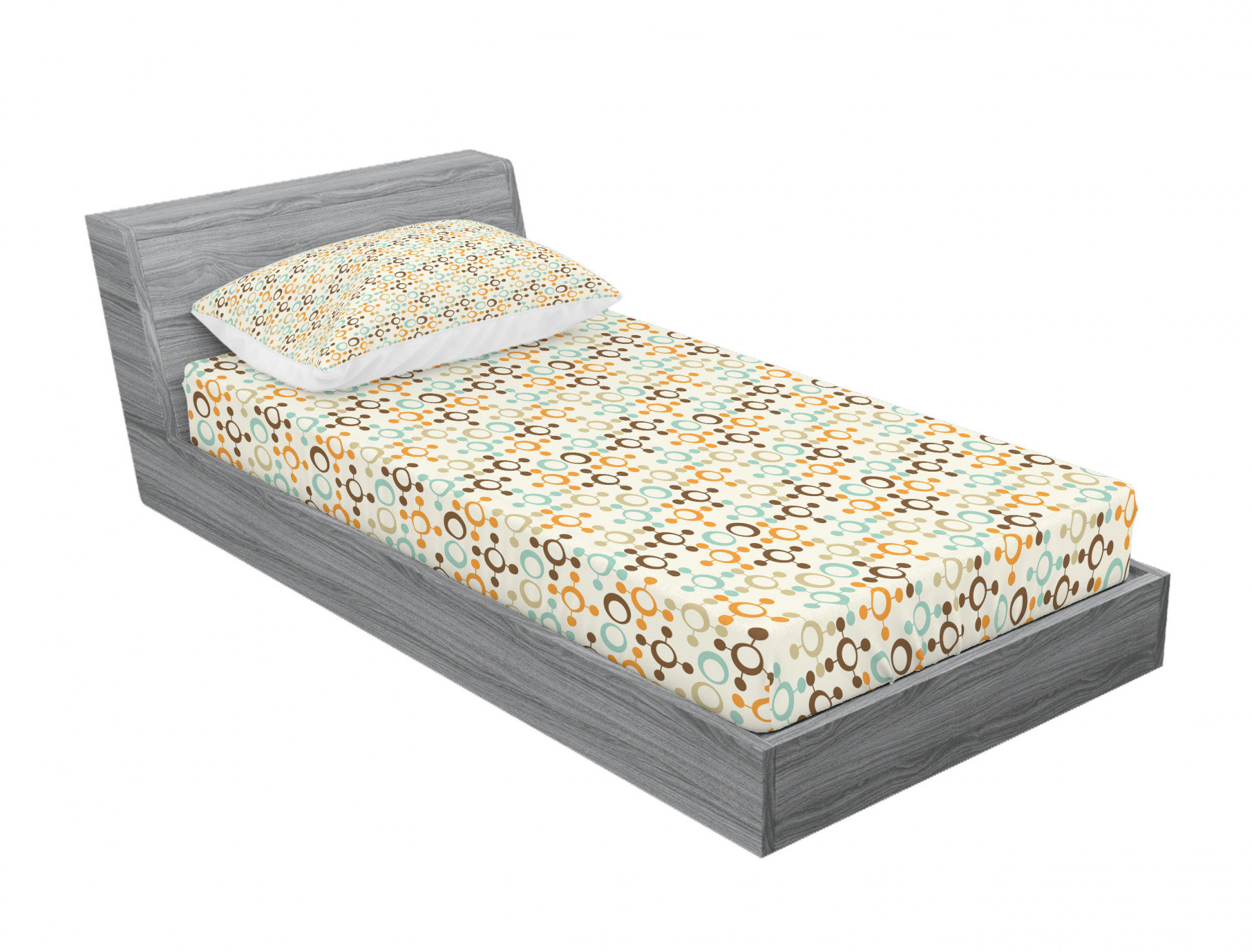 Ambesonne Funky Molecule Likes Abstract Sheet set | Wayfair