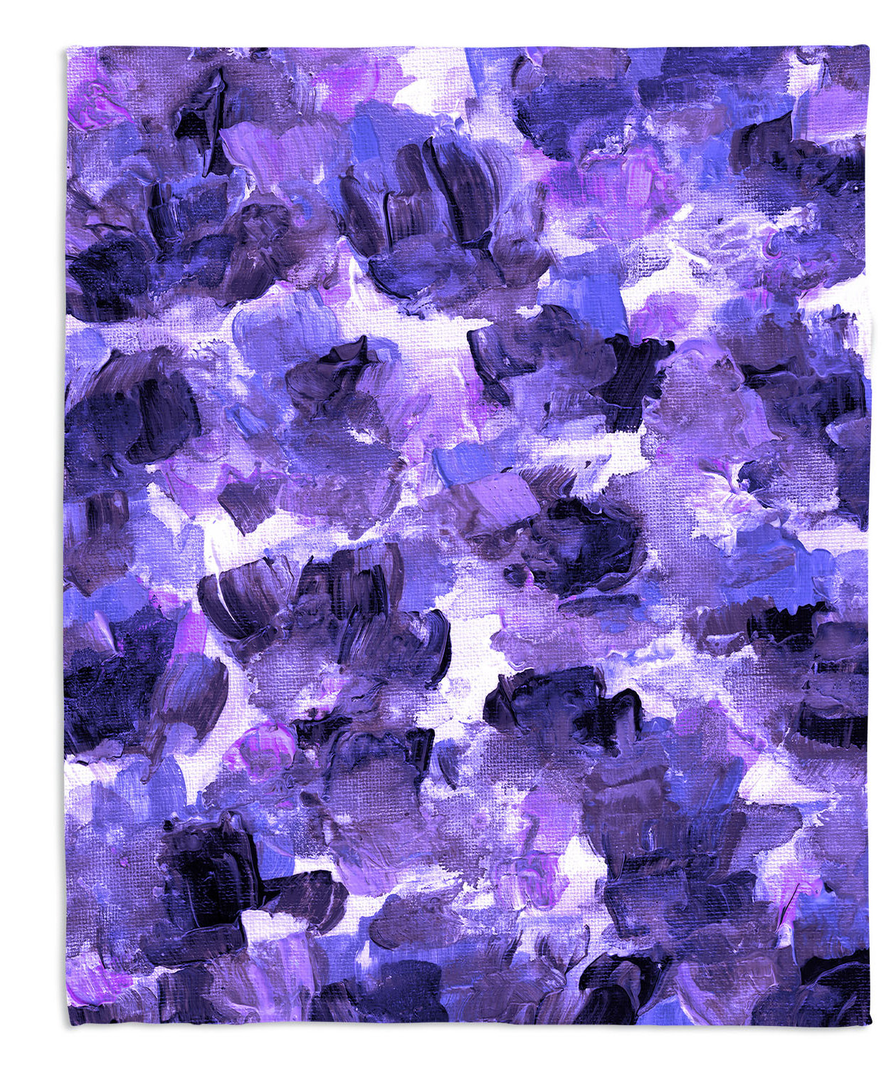 DiaNoche Designs Floral Spray 12 Soft Sherpa Blanket | Wayfair