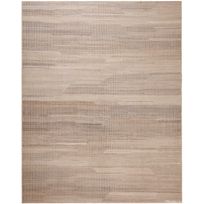 Nazmiyal Collection Large Modern Moroccan Taupe Color Rug | Perigold