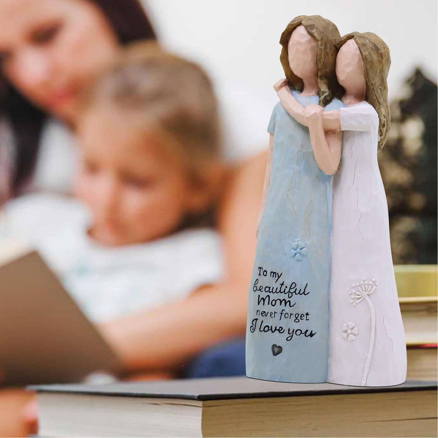 World Menagerie Heartfelt Gift – Sculpted Mother & Daughter Figurine ...