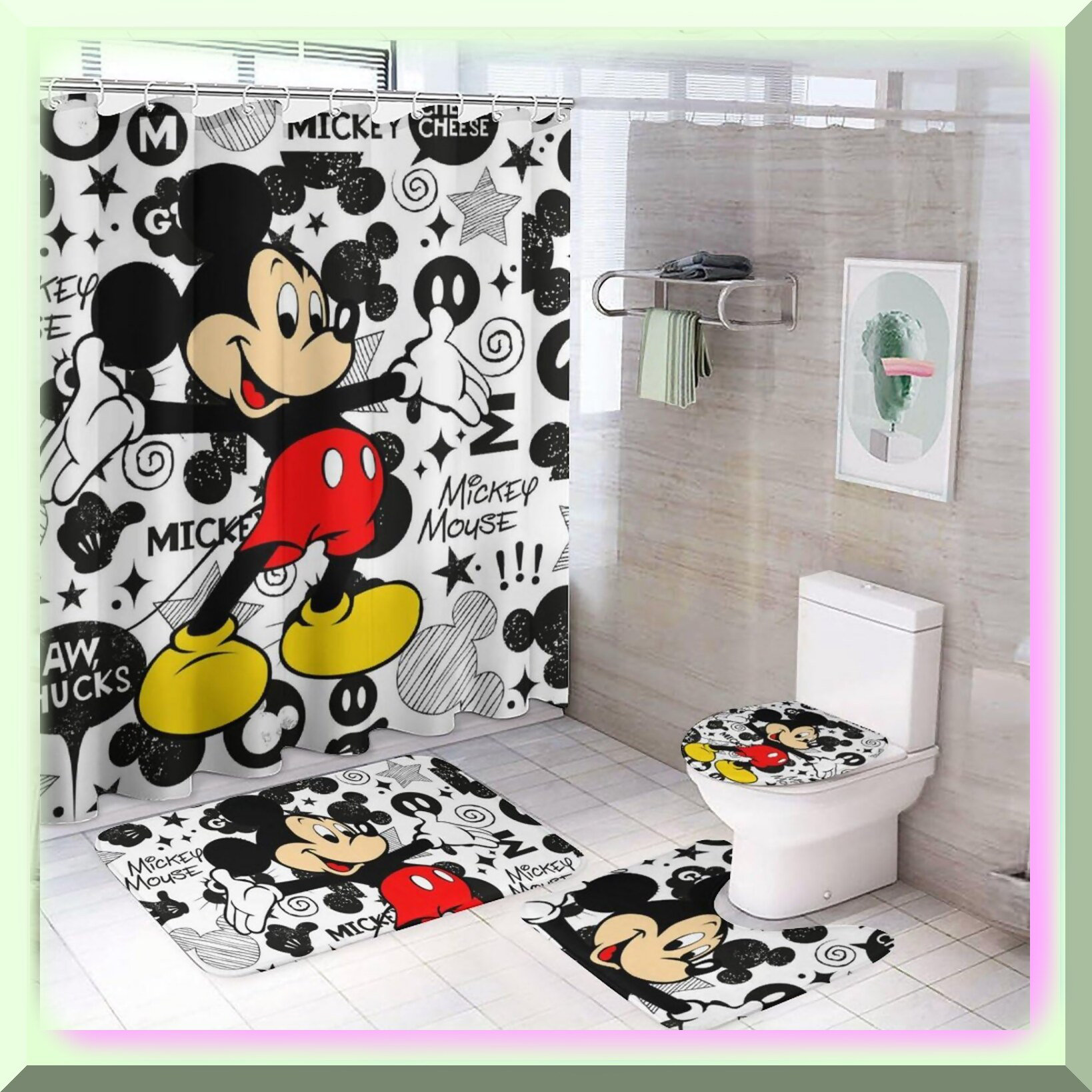 cartoon bathroom set