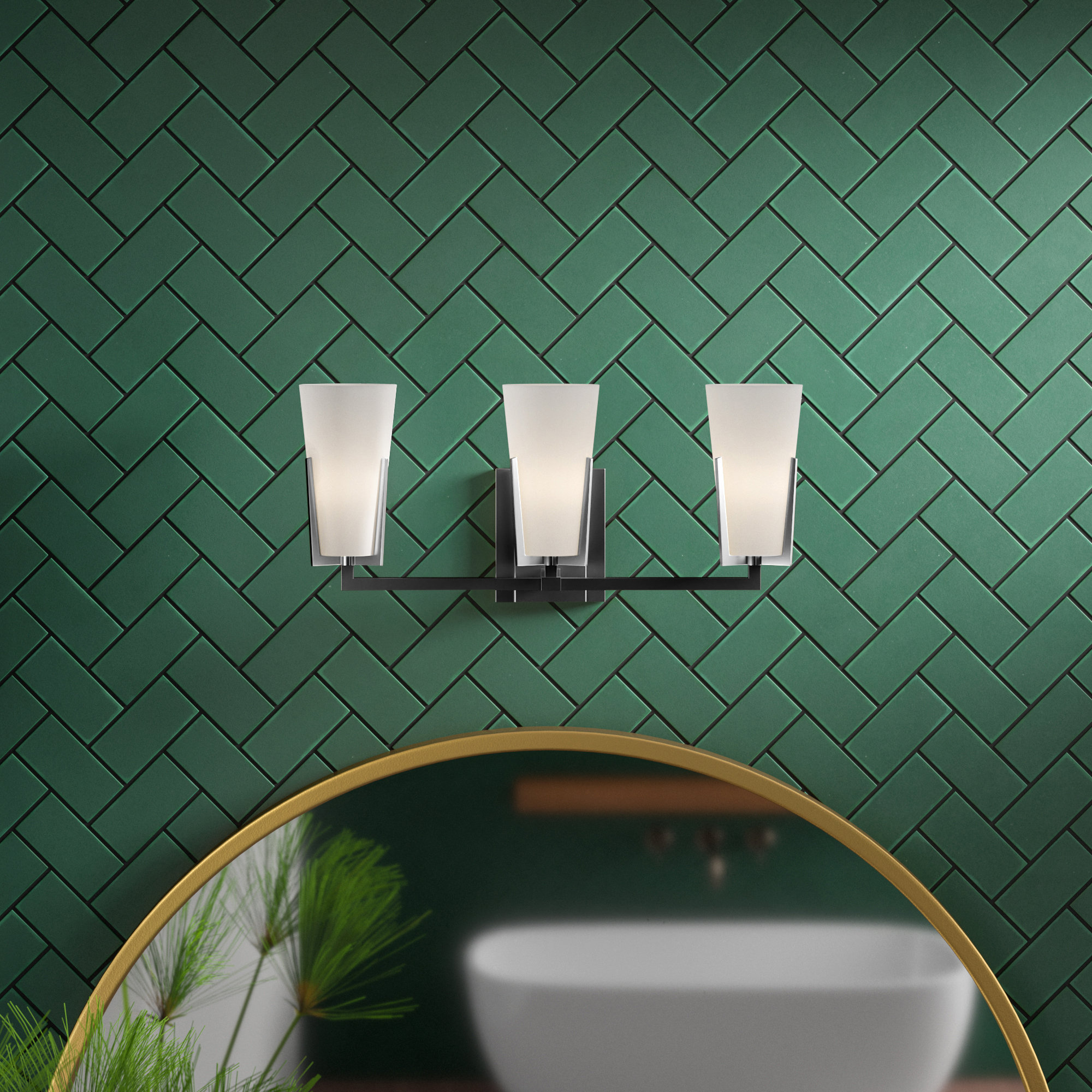 Canora Grey Lindle 3-Light Dimmable Vanity Light - Wayfair Canada