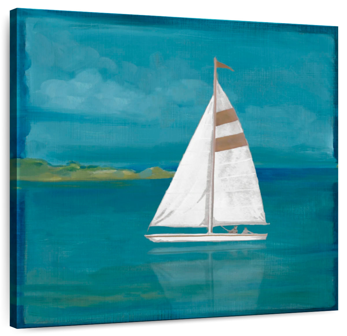 Ebern Designs Mehar Square Sailboat II | Wayfair