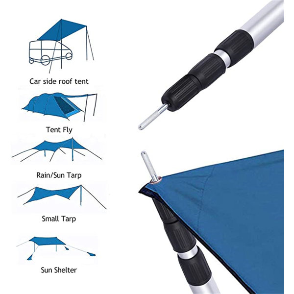 REDCAMP Aluminum Adjustable Camping Tent Tarp Poles & Reviews | Wayfair