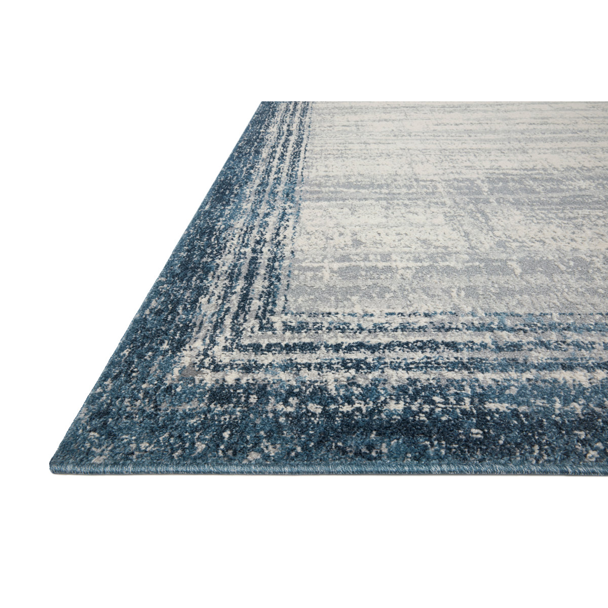 Gracie Oaks Esenler Navy/Gray Area Rug & Reviews | Wayfair