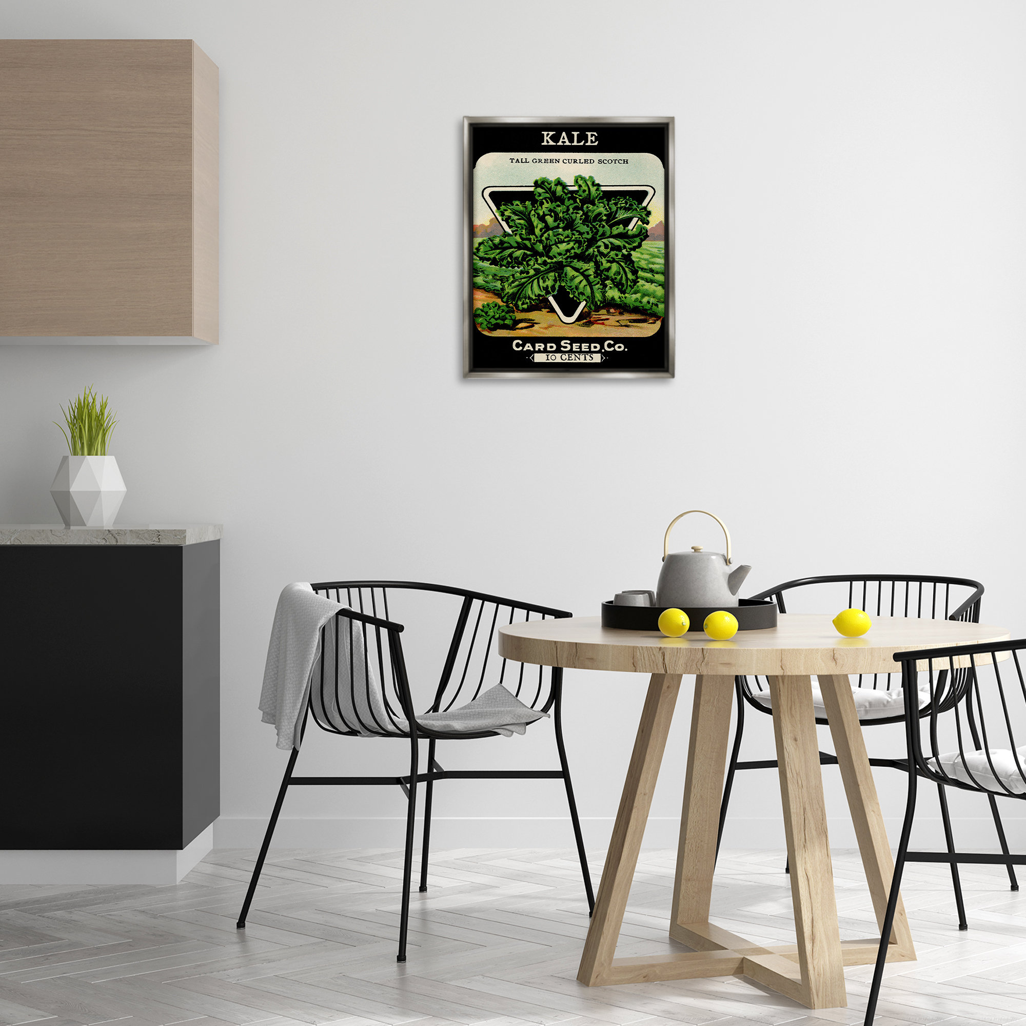 Latitude Run® Vintage Garden Kale Floating Frame, design by Lil' Rue ...