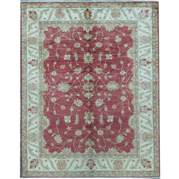 Bokara Rug Co., Inc. Hand-Knotted High-Quality Red and Green Area Rug ...