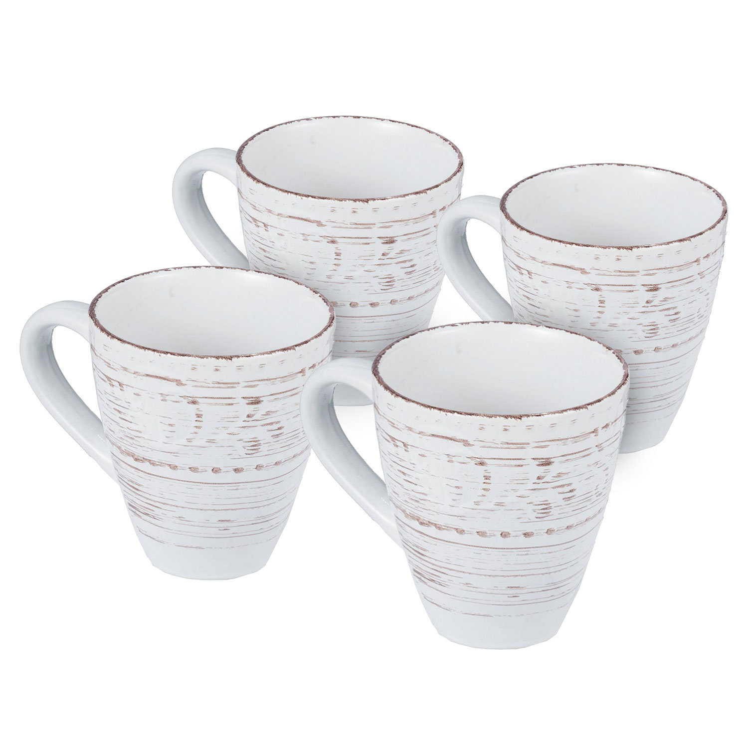 A&B Home 14oz Rustic Flare Mugs - Set of 4 | Wayfair