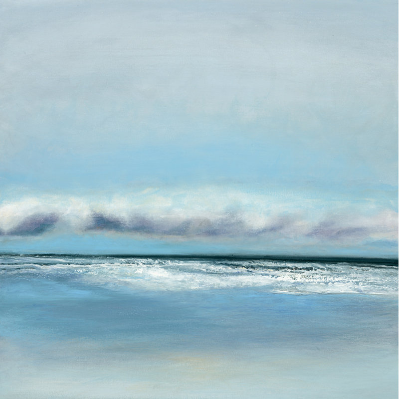 Wendover Art Group Violet Cloud - Wrapped Canvas Painting | Wayfair