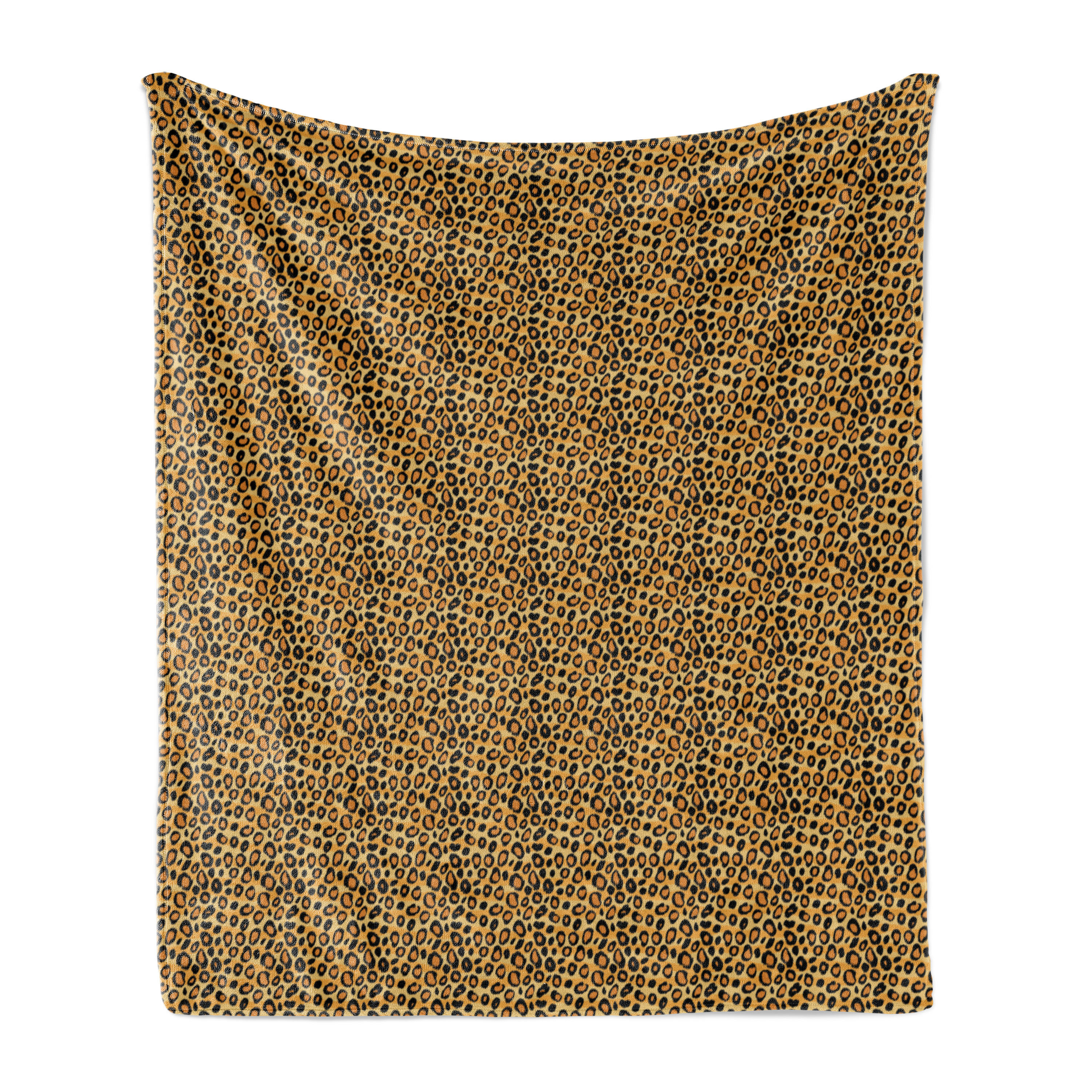 Ambesonne Leopard Print Fleece Throw Blanket Wild Feline Tile 50"x70 ...