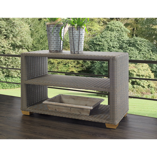 Rosecliff Heights Arialle WIcker Console Table | Wayfair