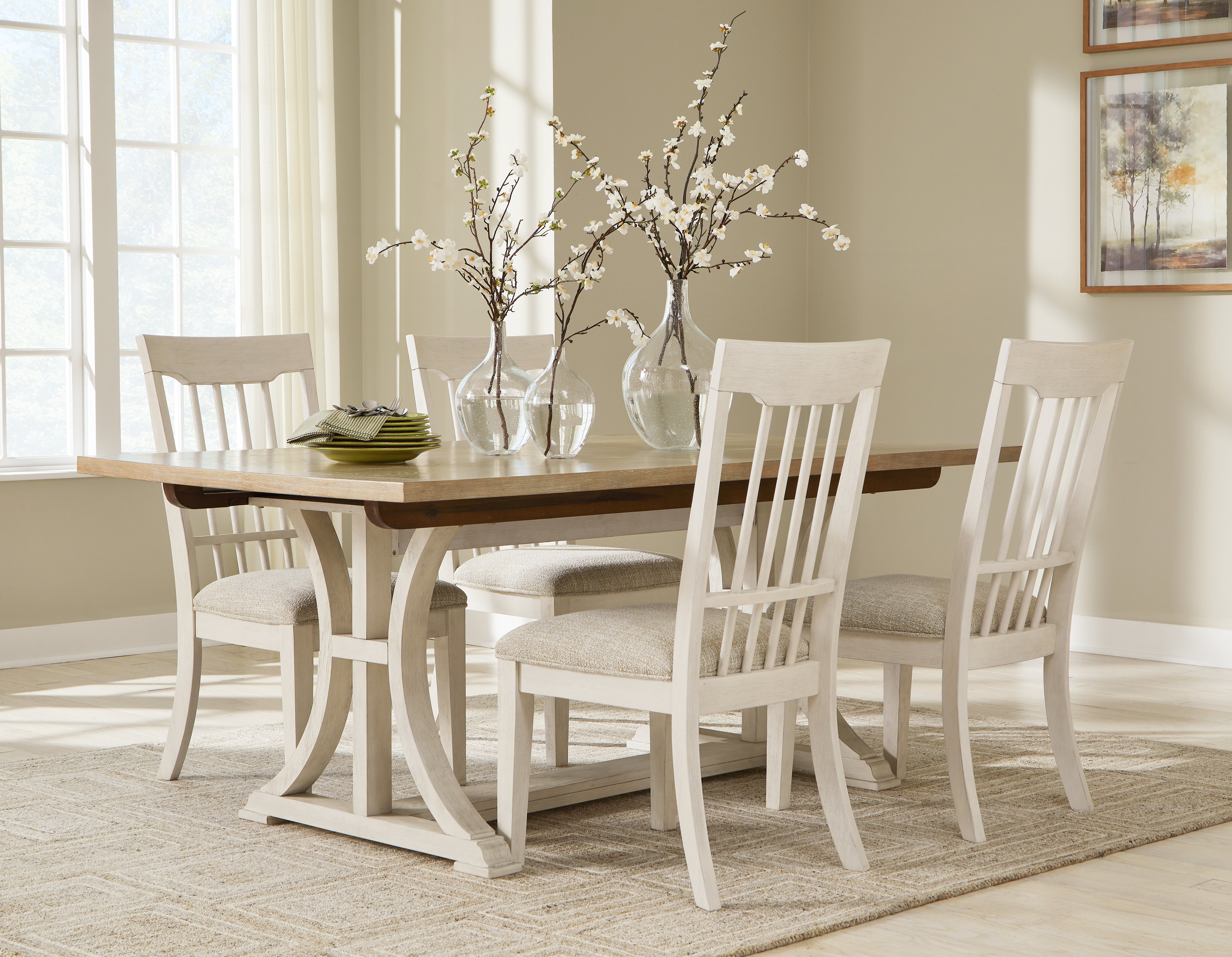 Rosalind Wheeler Shaybrock Dining Table and 4 Chairs - Wayfair Canada