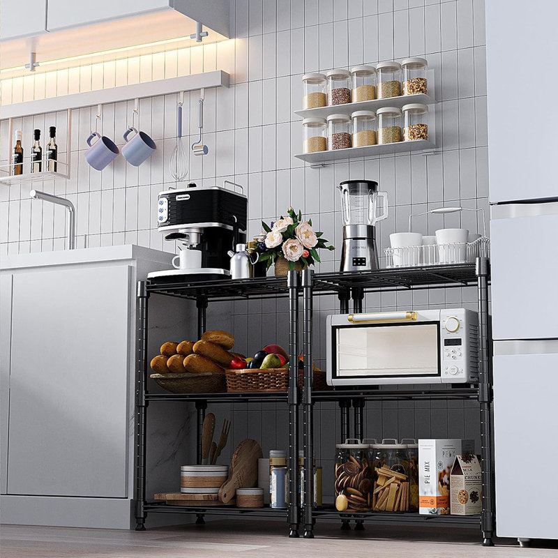 Ebern Designs Steel Storage Shelving 3-Tier Utility Shelving Unit ...