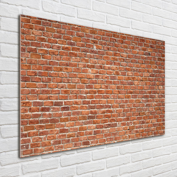 Ebern Designs Brick Wall - No Frame Art Prints on Glass | Wayfair.co.uk