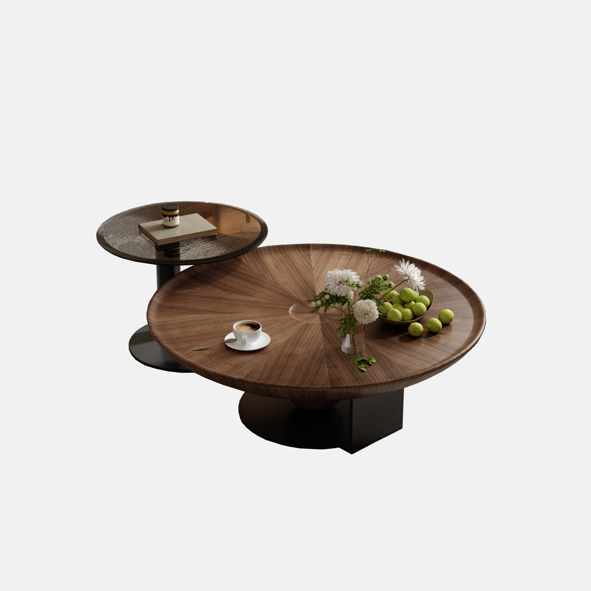 Red Barrel Studio® Marizela Wood Round Nesting Coffee Table & Reviews ...