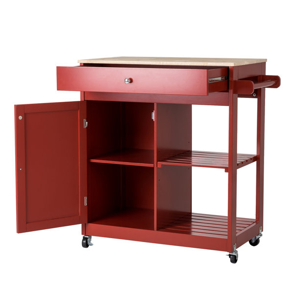 Laurel Foundry Modern Farmhouse® Nagata Kitchen Cart & Reviews | Wayfair
