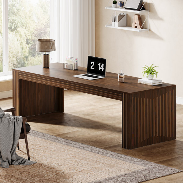 Millwood Pines 79 Inch Extra Long Desk, Two Person Desk Double Desk For ...