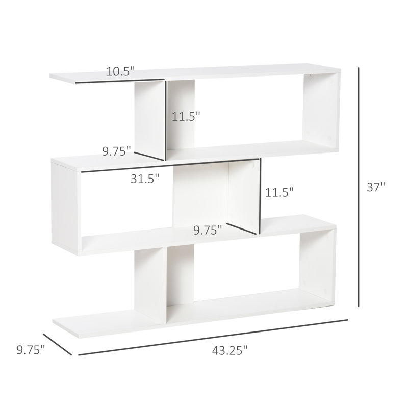 Latitude Run® Geometric Bookcase & Reviews - Wayfair Canada