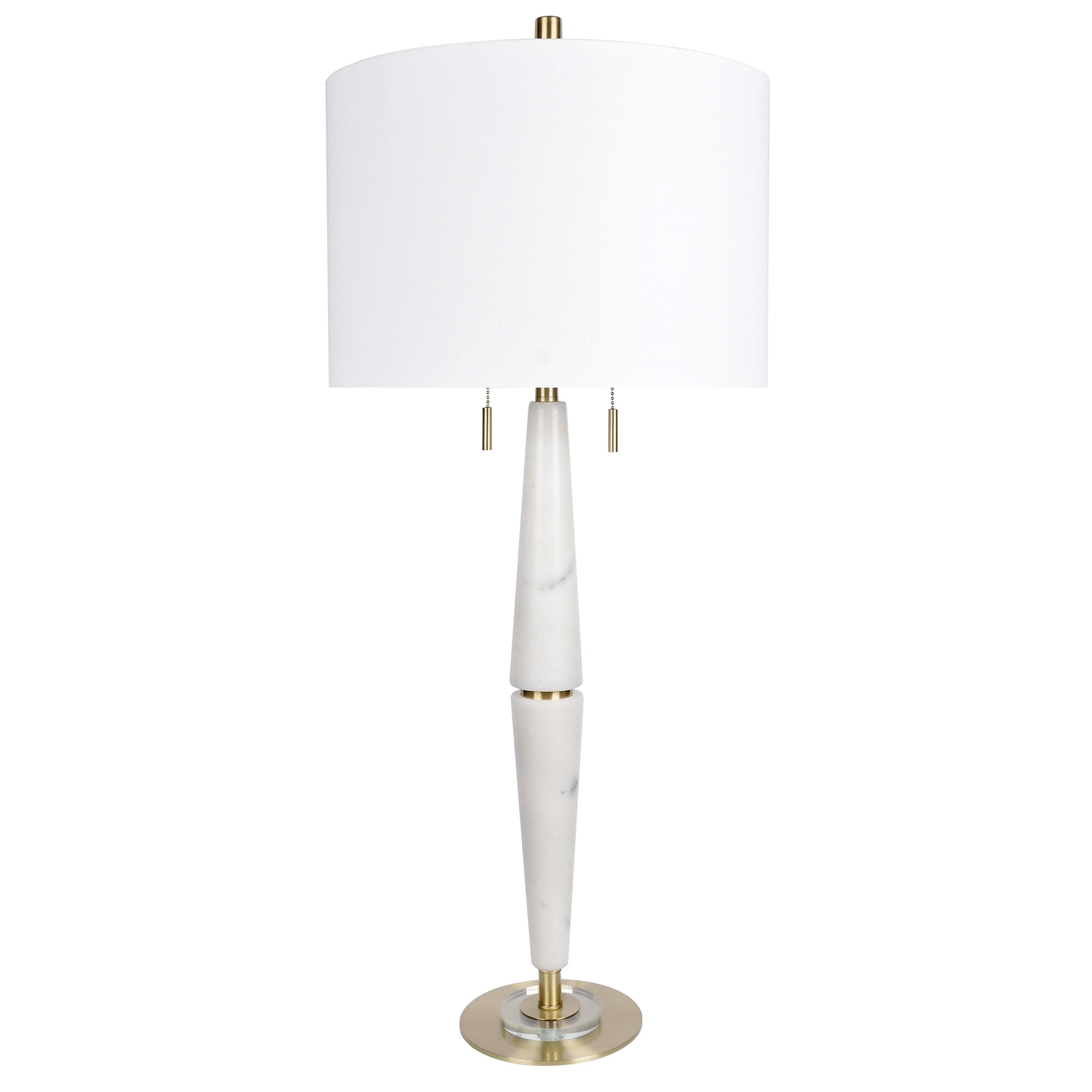Zuhaus Lampe simple en marbre blanc - Wayfair Canada