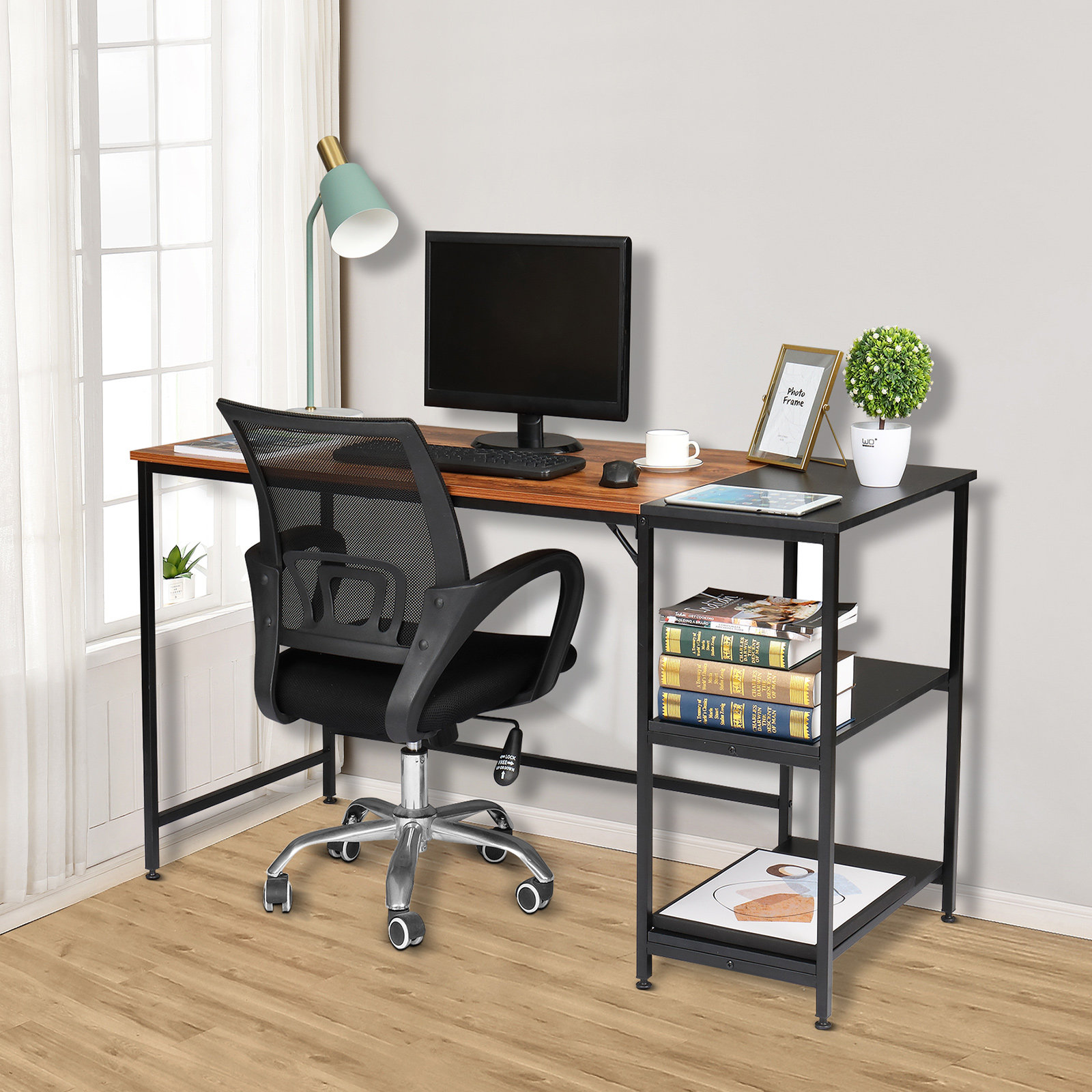 17 Stories Sahaana Rectangle Computer Desk & Reviews | Wayfair