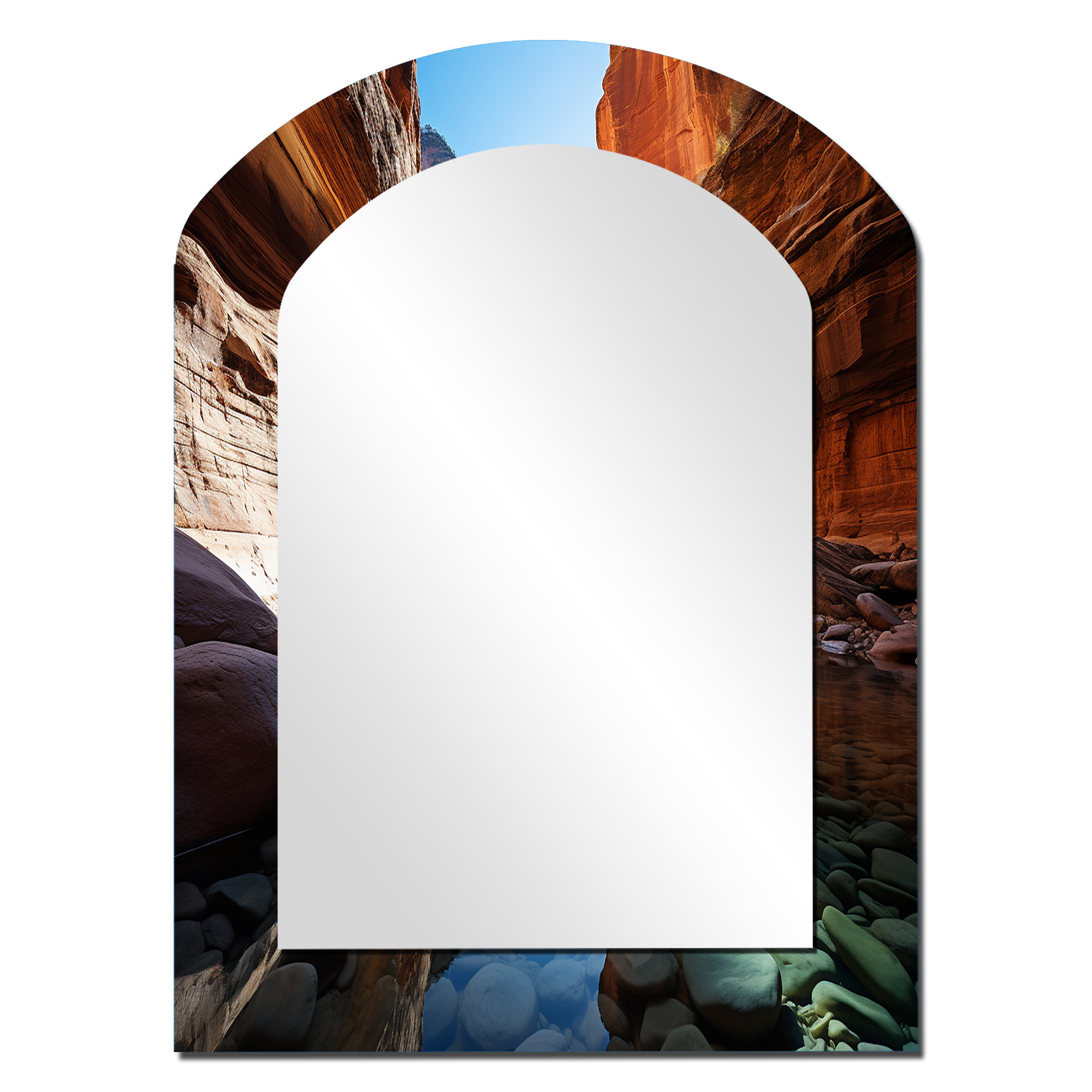 East Urban Home Canyon Enchantment River - Canyon Asymmetrical Mirror ...