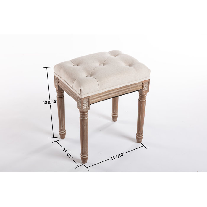 Kelly Clarkson Home Karen Solid Wood Accent Stool & Reviews | Wayfair