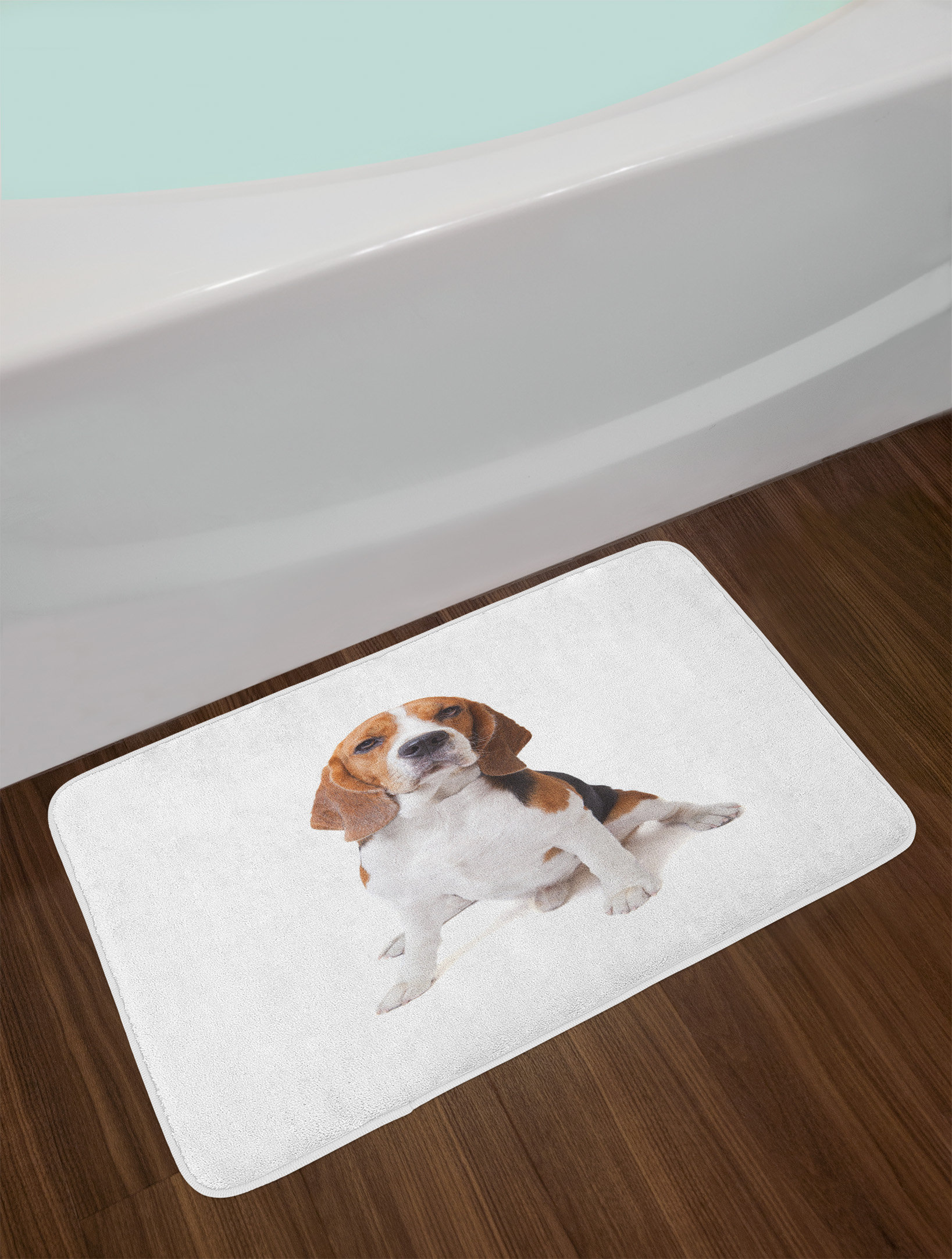 East Urban Home Beagle Beagle Bath Rug | Wayfair