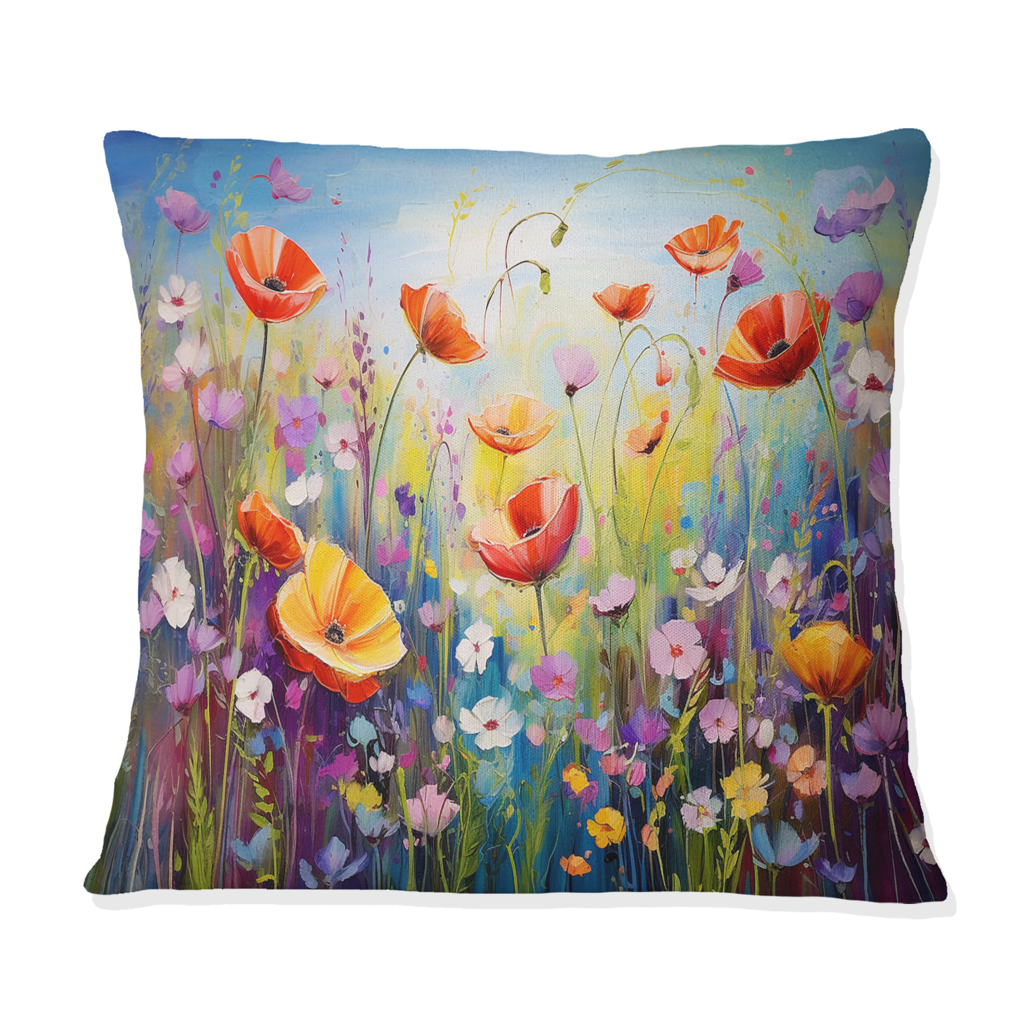 Design Art Wildflowers Floral Rhapsody - Wildflowers Printed Throw ...