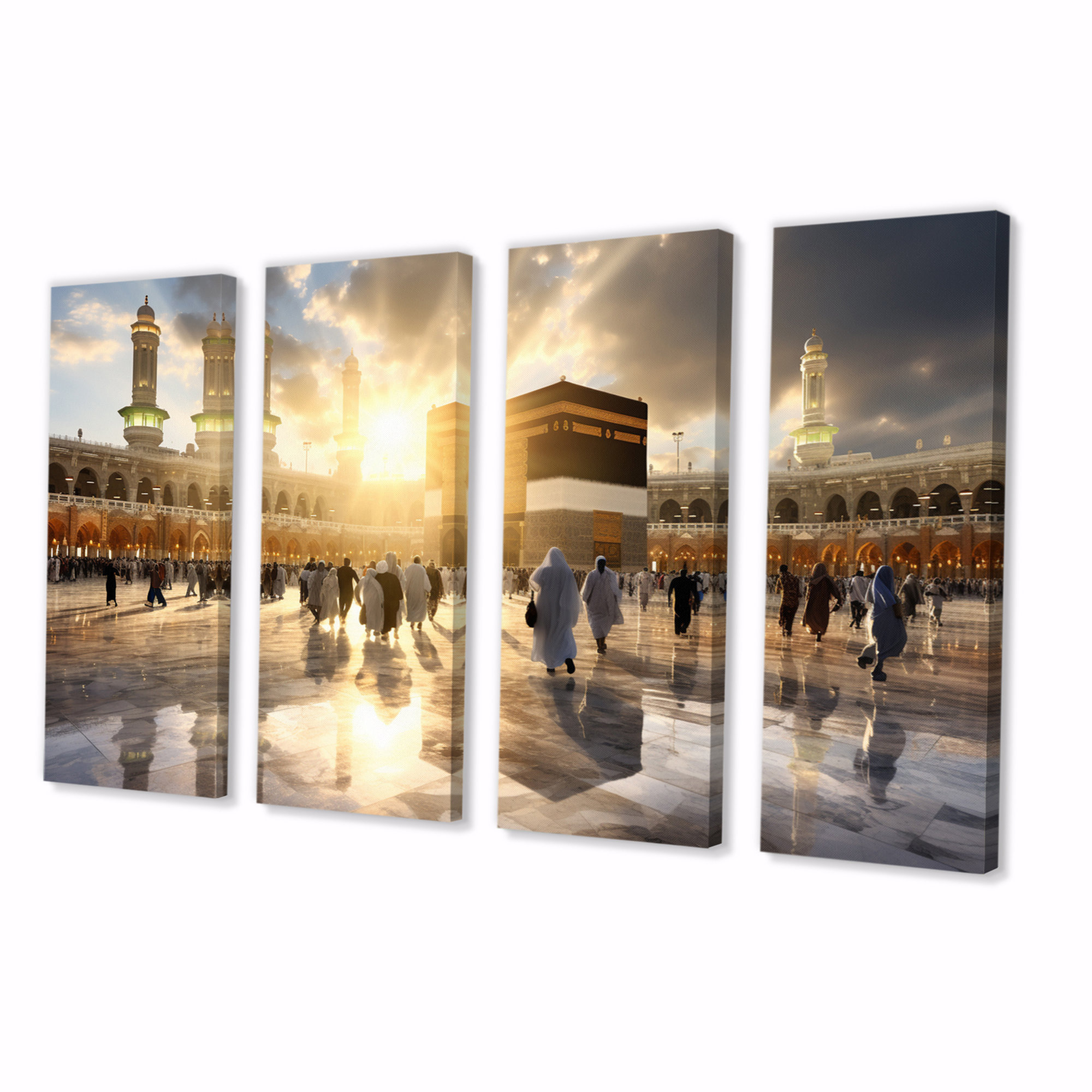 Dakota Fields Islam Art Kaaba Reflection I - Islamic Canvas Wall Art ...
