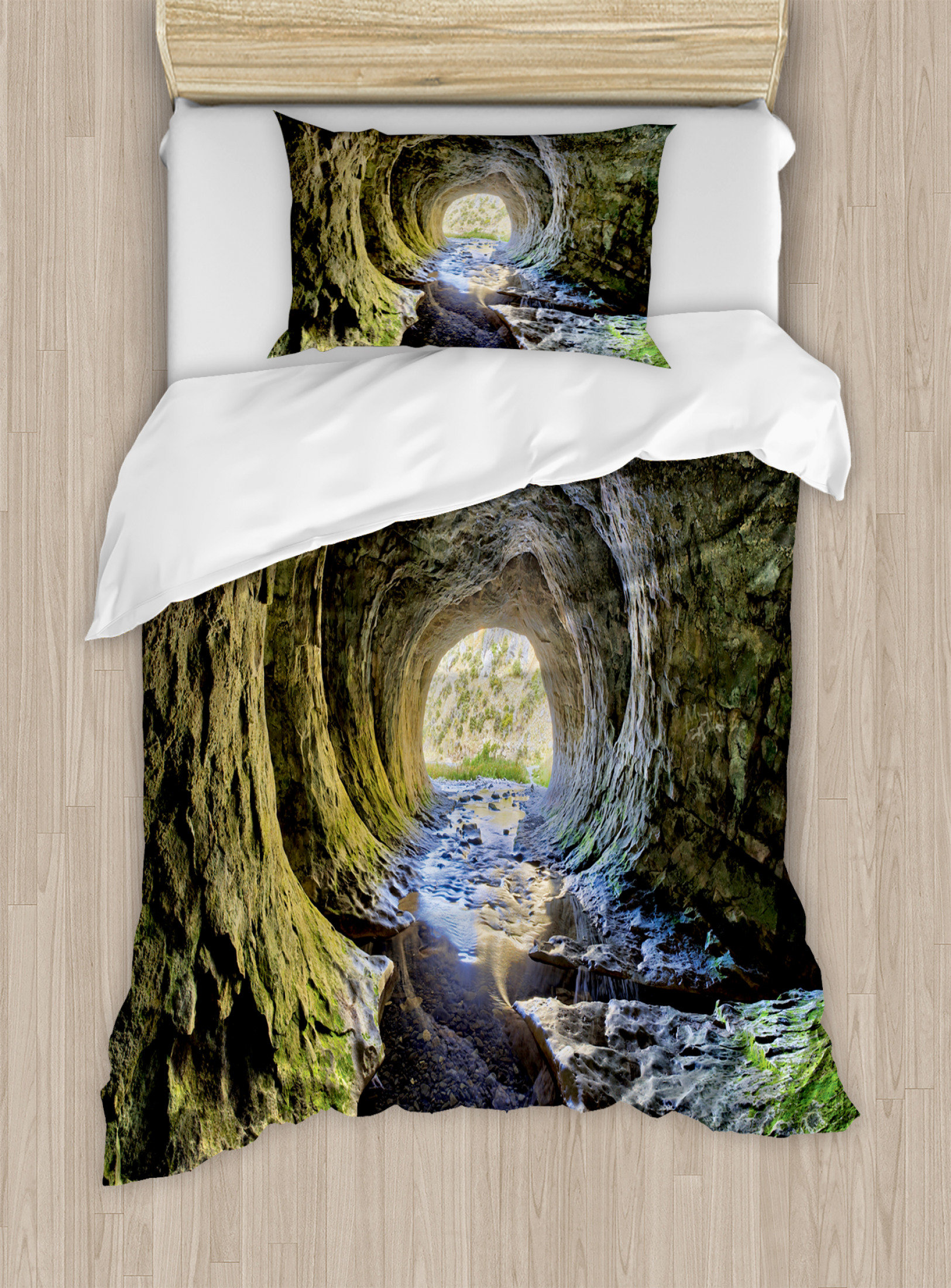 Ambesonne Natural Cave Duvet Cover Set | Wayfair