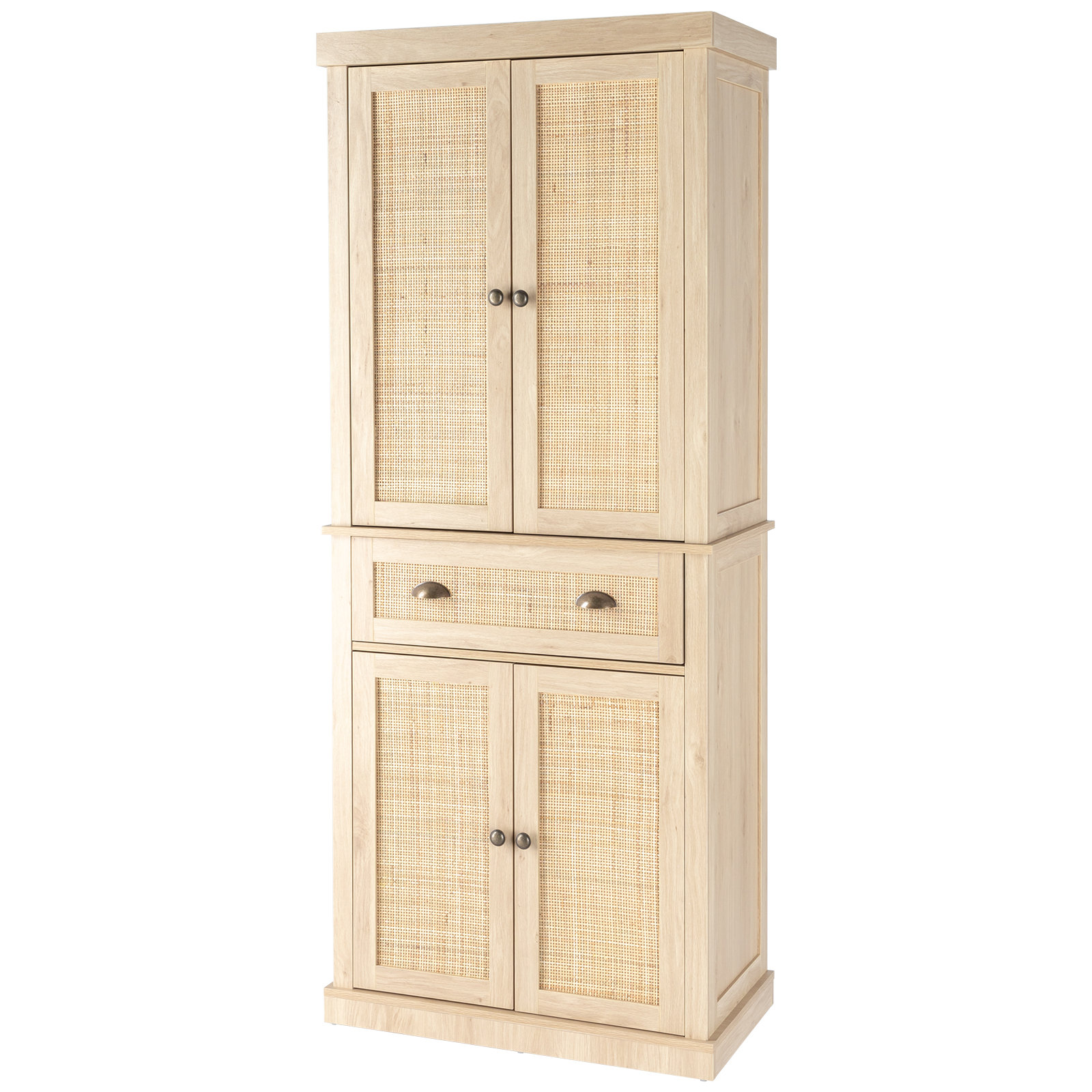 August Grove Rattan Wooden Wardrobe & Reviews - Wayfair Canada