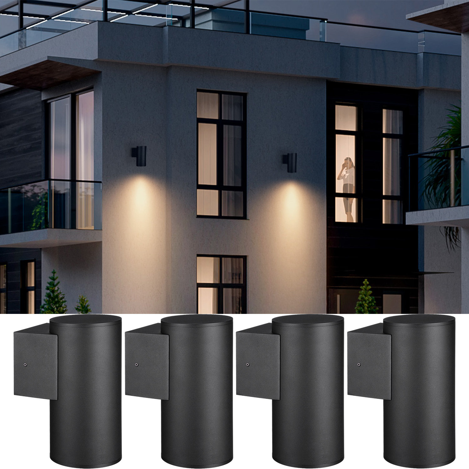 Latitude Run® 5Cct 6 Inch Commercial Led Wall Sconces, 15W, 100V-277V ...