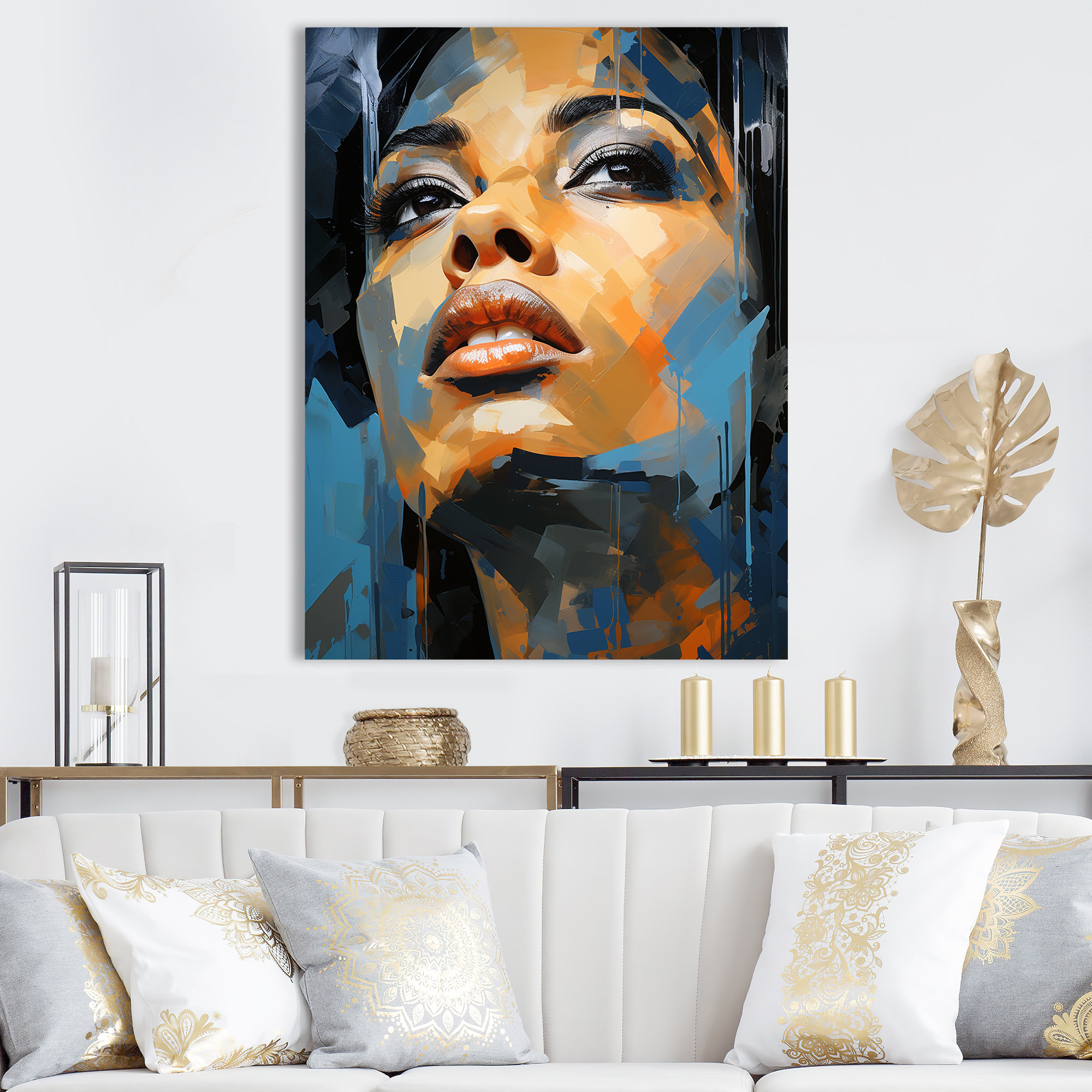 Design Art Azure Aaliyah Portrait - Celebrity Canvas Prints_105710 ...
