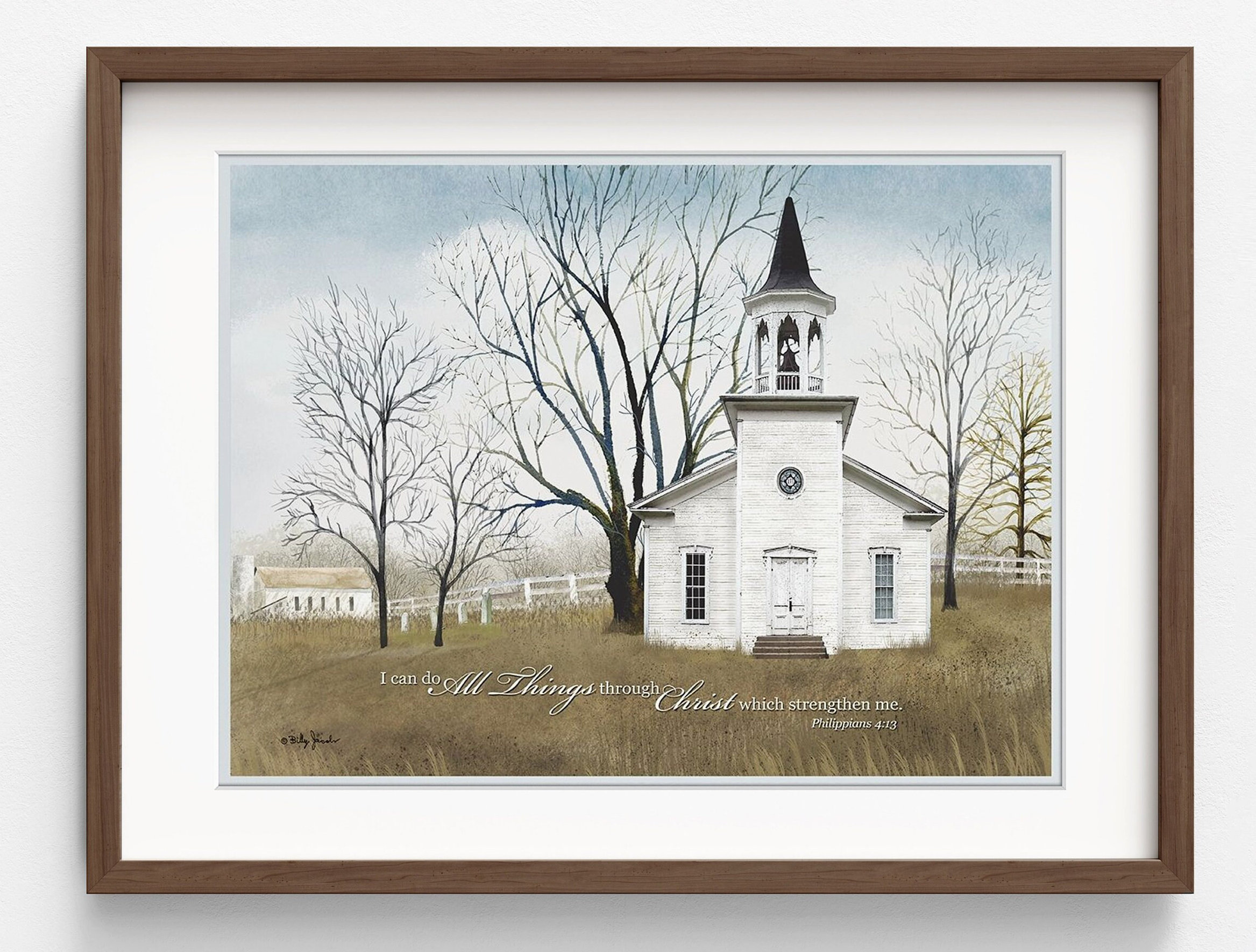 WeFrameArt I Can Do All Things By Billy Jacobs, Framed Philippians 4:13 ...