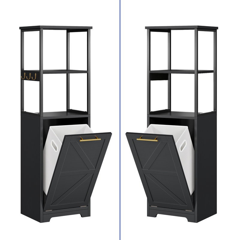 Gracie Oaks Molimo Medium Density Fiberboard (MDF) Freestanding Linen ...