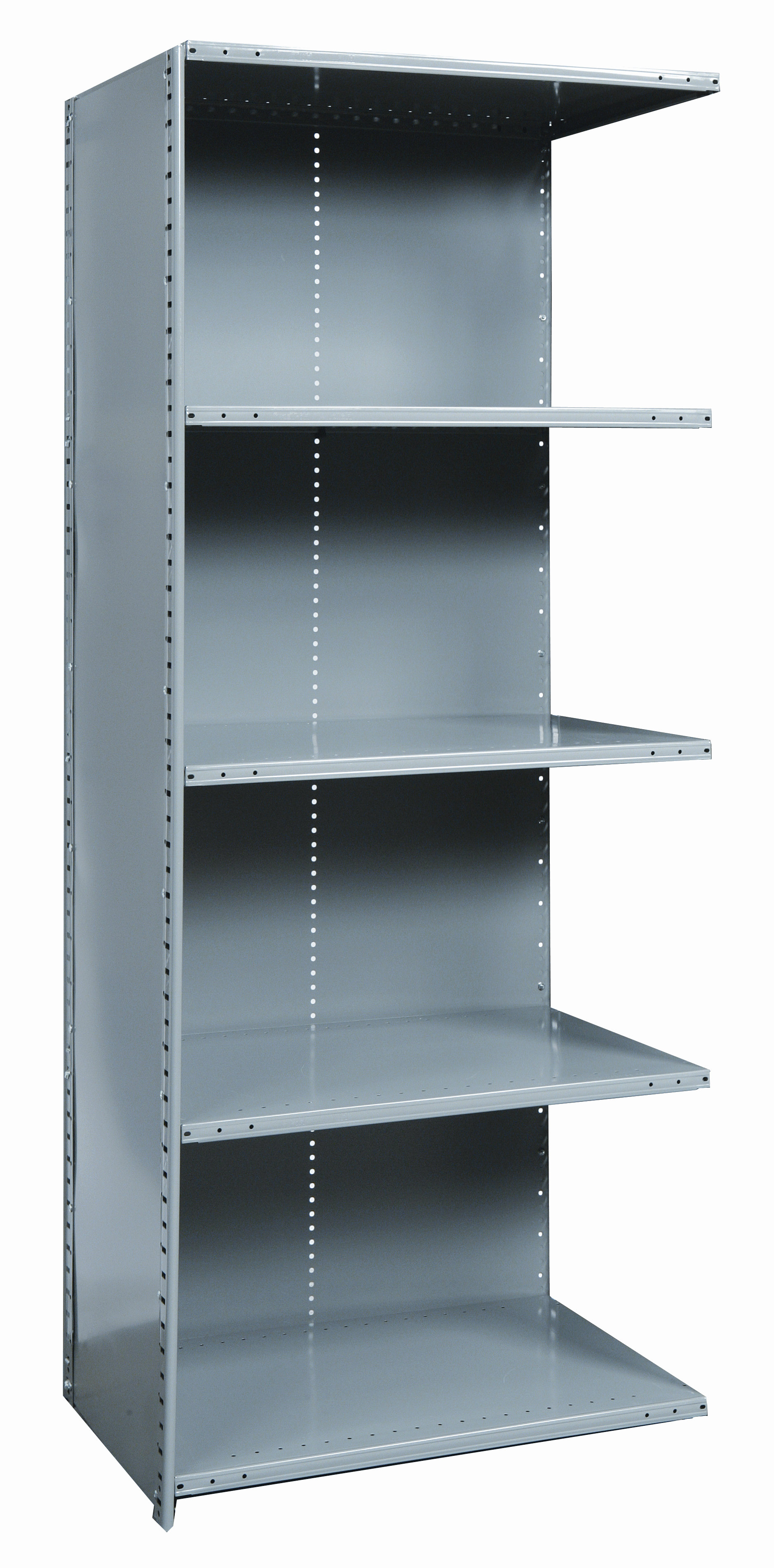 Hallowell Hi-Tech Medium-Duty Closed Type 4 Shelf Shelving Unit Add-on ...