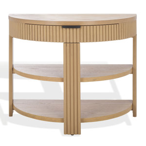 Joss & Main Christy Reeded Half Moon Console Table | Joss & Main