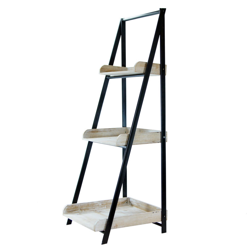 17 Stories VIP Metal 48 in. Black 3 Tiered Stand | Wayfair