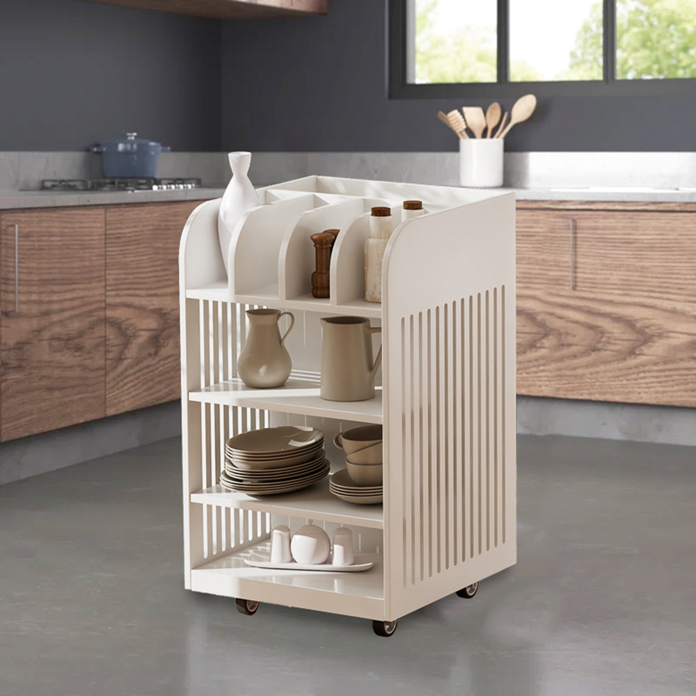 Ebern Designs Gabouray 4 Tier Kitchen Island Cart | Wayfair