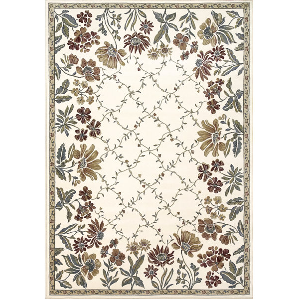Charlton Home® Angie Floral Rug & Reviews | Wayfair
