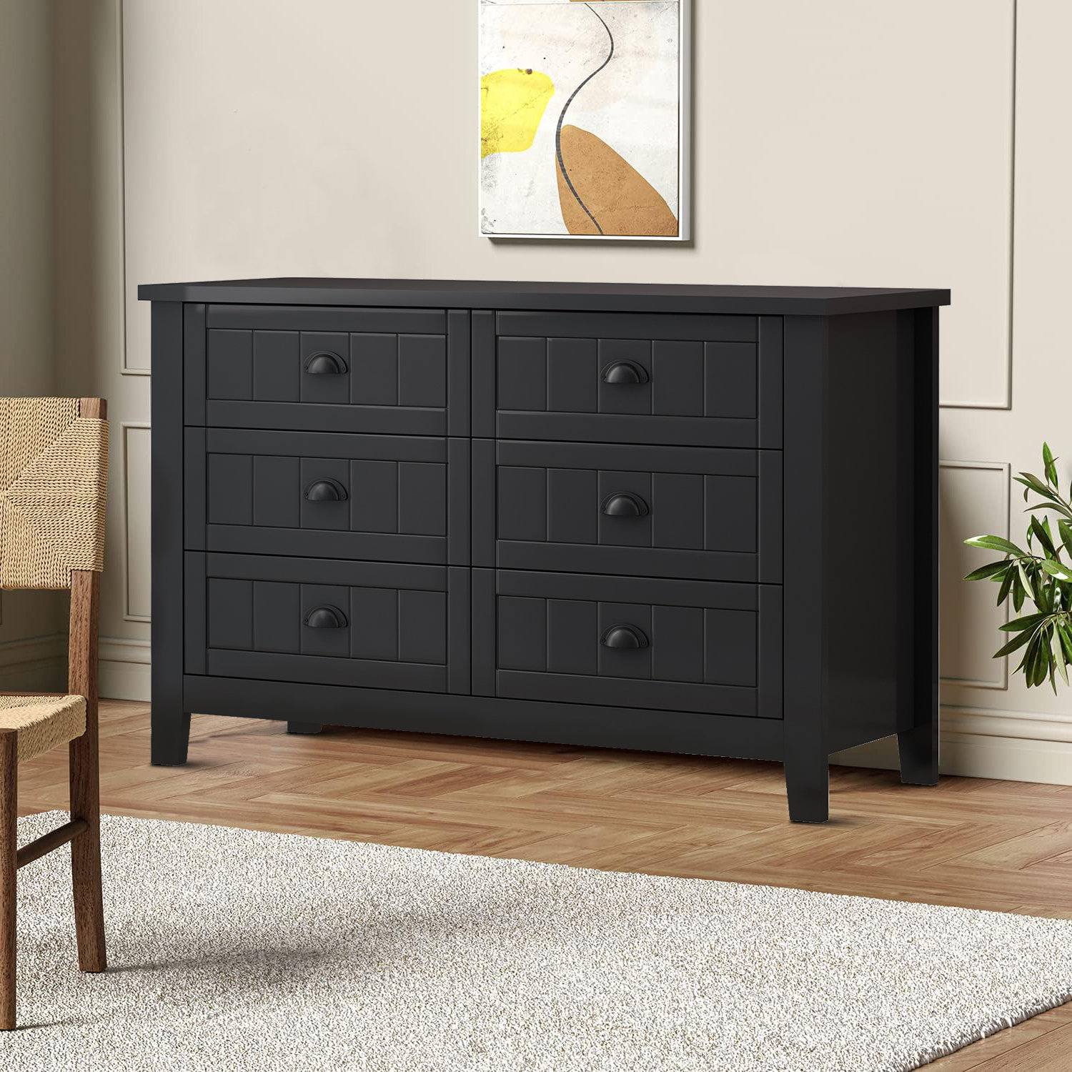 Red Barrel Studio® Modern style Accent Chests with six drawers and ...