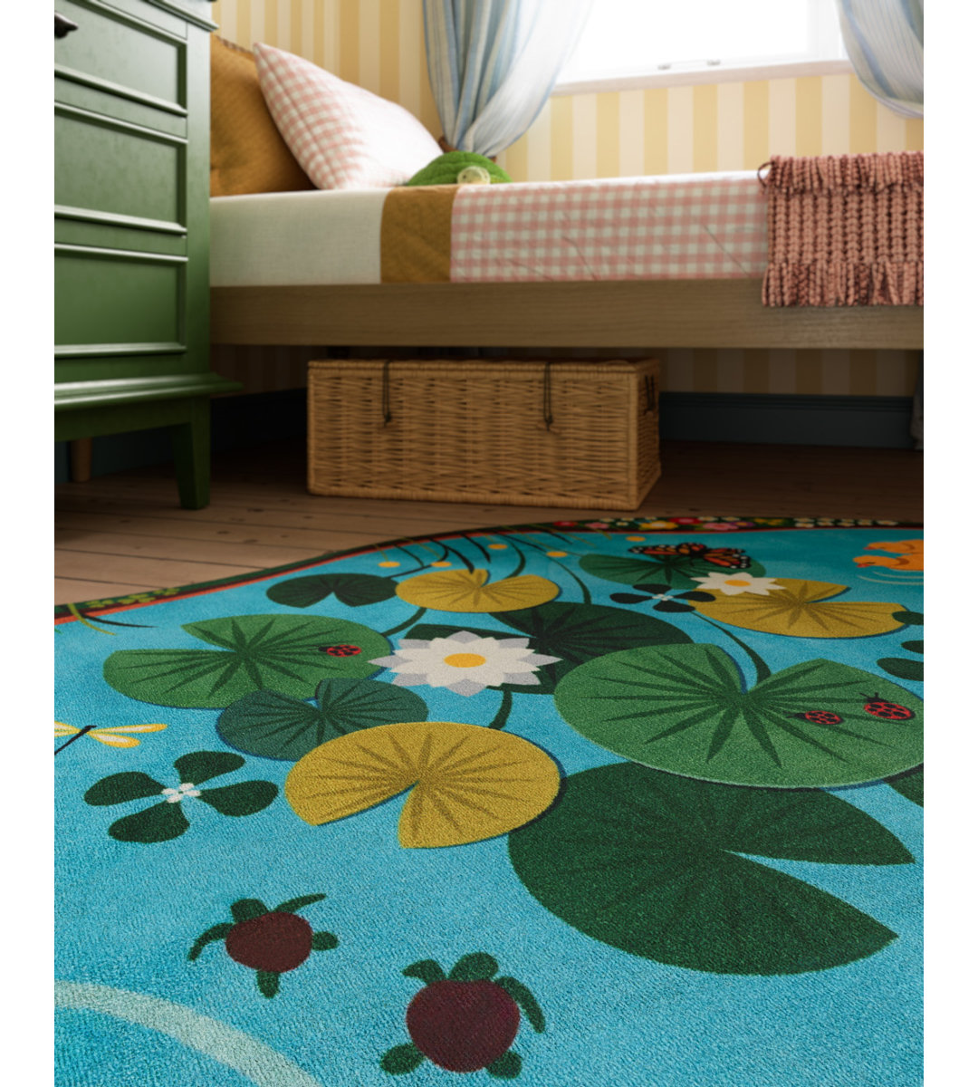 PlayGround rugs by Momeni Momeni Playground Pond Blue Kid Rug & Reviews ...