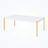 Mercer41 Gully Coffee Table with White & Gold Finish | Wayfair