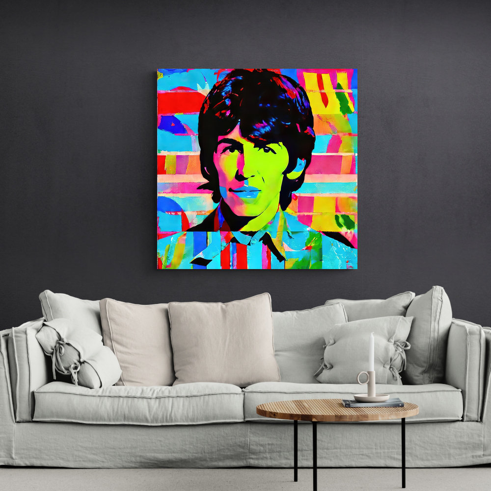 ATX Art Group LLC Beatles George 4 Pop Art On Canvas, PAF-GWC-201_bea ...