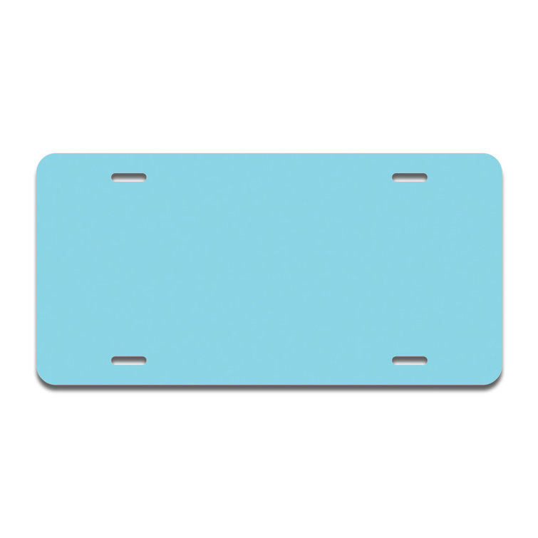SignMission Solid Baby Blue Aluminum Licence Plate| Licence Plate 12" X ...