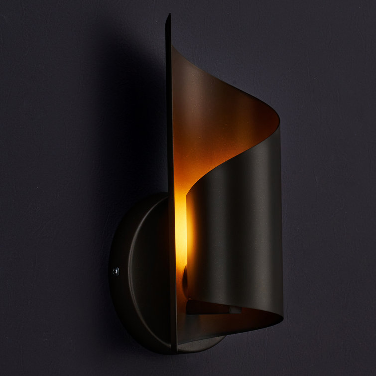 Wade Logan® Arindra Iron Modern Wall Sconce with Novelty Shade and ...