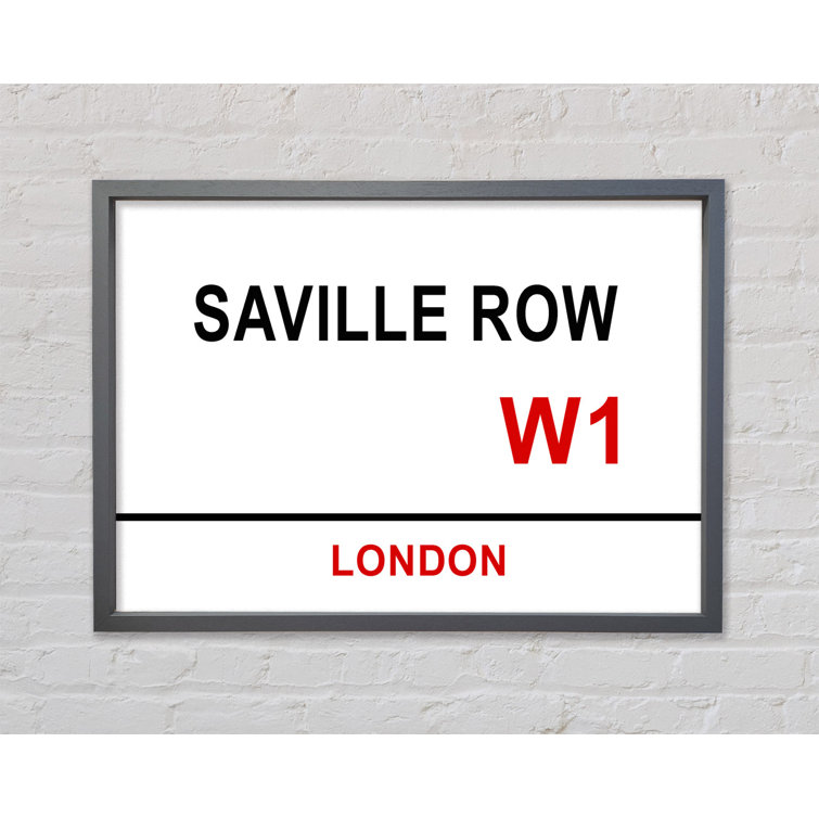 Bright Star Saville Row Signs - Single Picture Frame Typography on ...